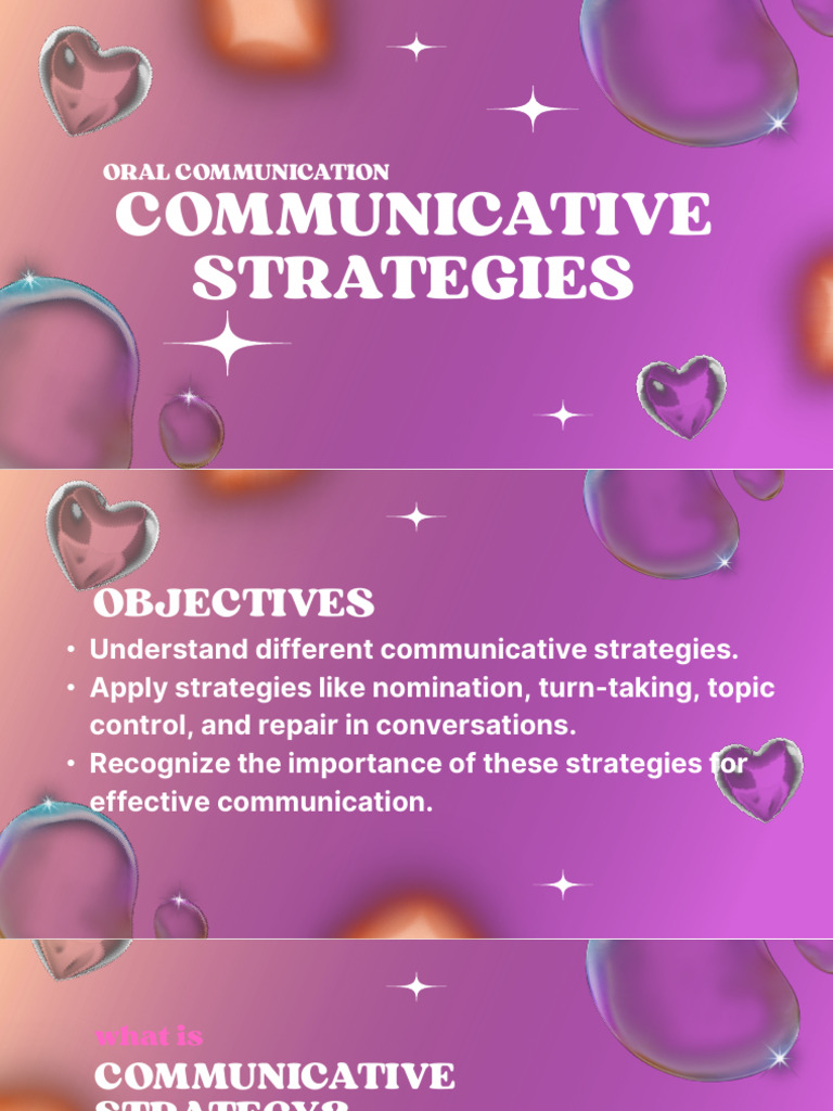Effective Communicative Strategies Guide | PDF | Conversation ...