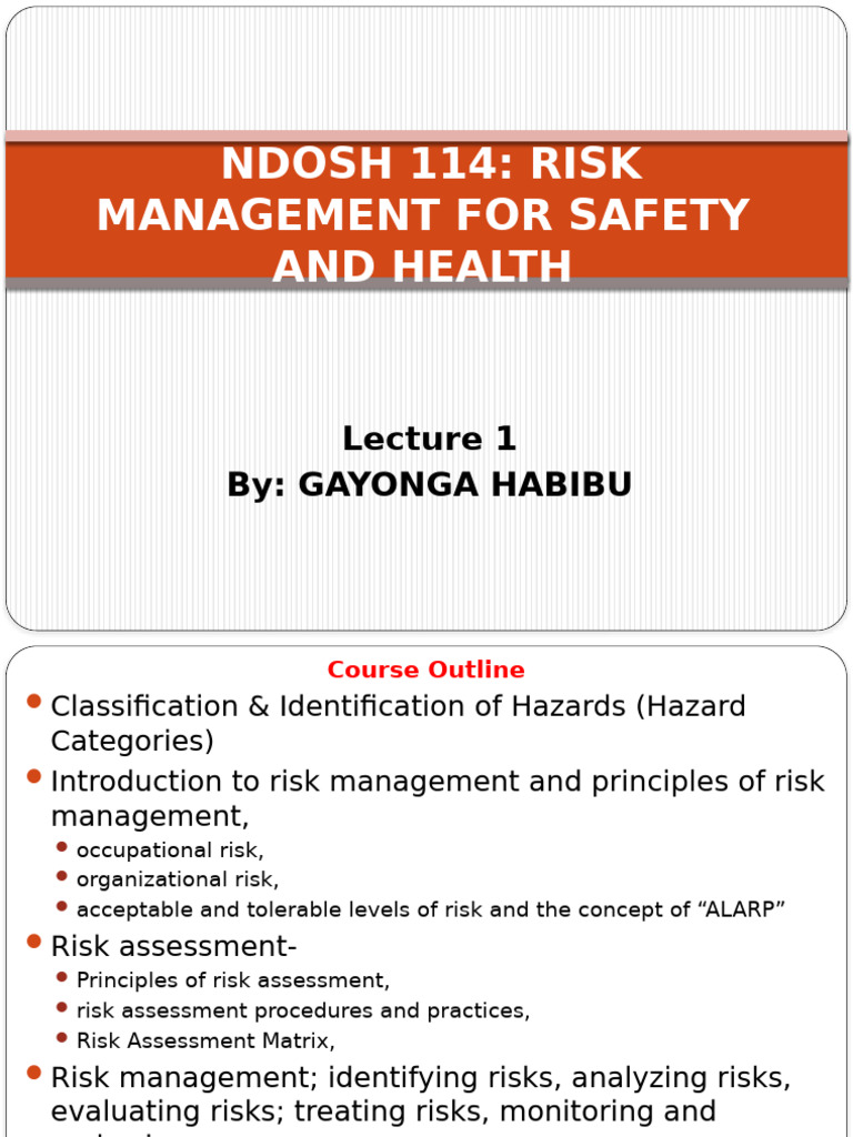 Risk Management in Workplace Safety | PDF | Risk | Hazards