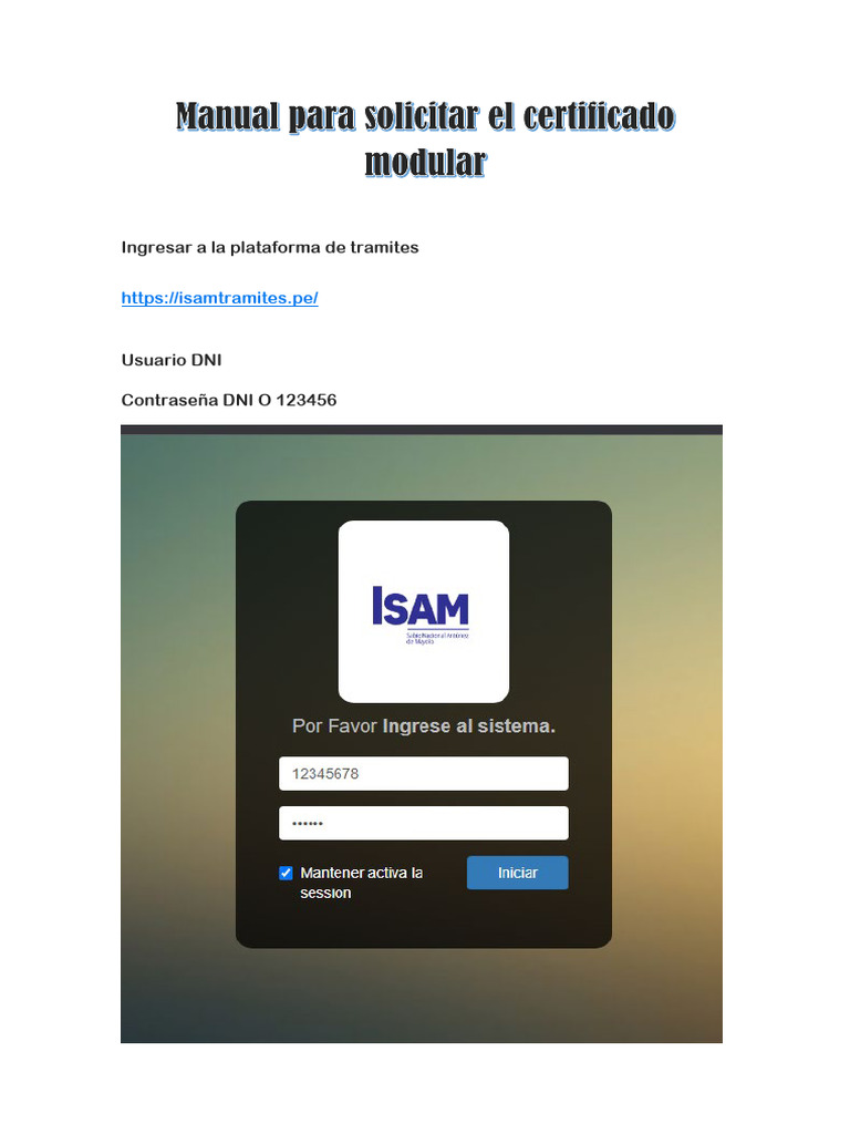 Manual para Solicitar El Certificado Modular | PDF