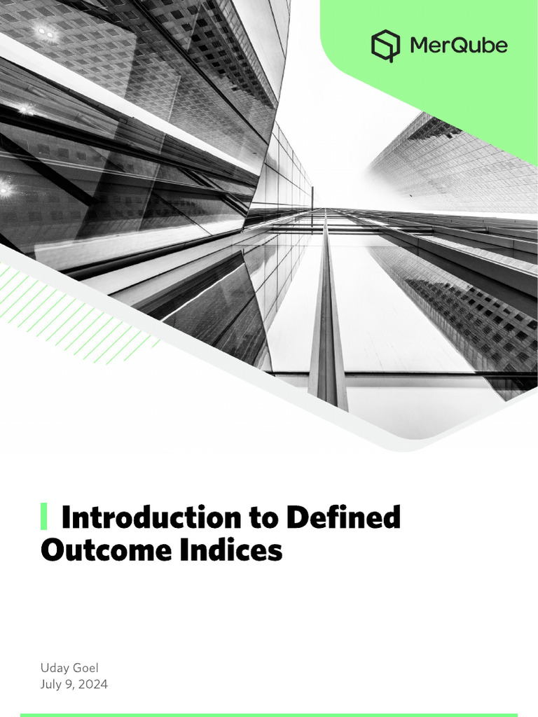 MerQube Introduction To Defined Outcome Indices | PDF | Option (Finance ...