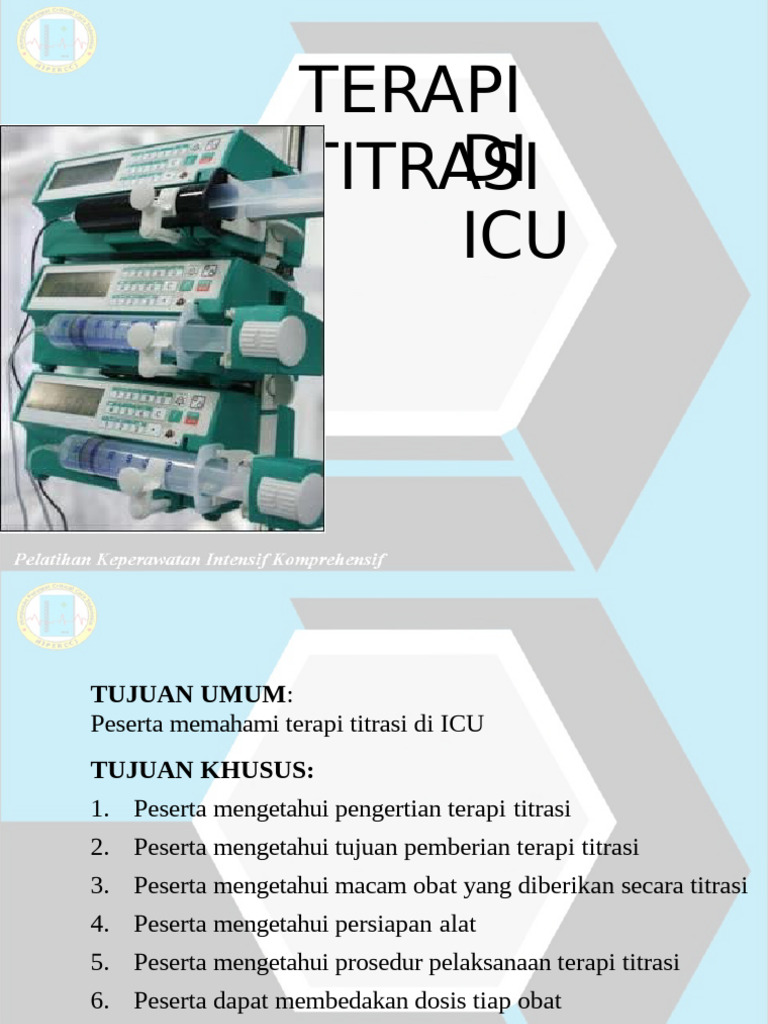 Terapi Titrasi Di Icu | PDF