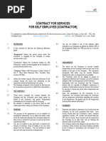 Sample Job Order Contract | PDF | Sole Proprietorship | Employment