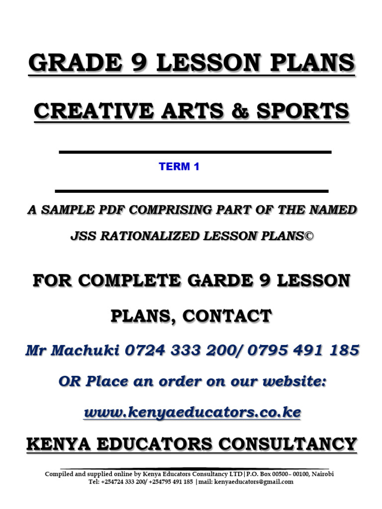 Cas Grade 9 t1 Lesson Plans | PDF | Lesson Plan | Learning