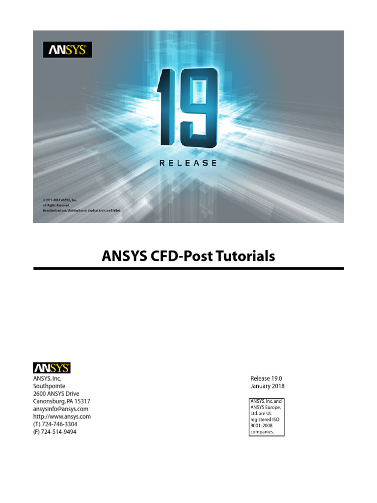 ANSYS CFD-Post Tutorials r190 | PDF | Vortices | Trademark