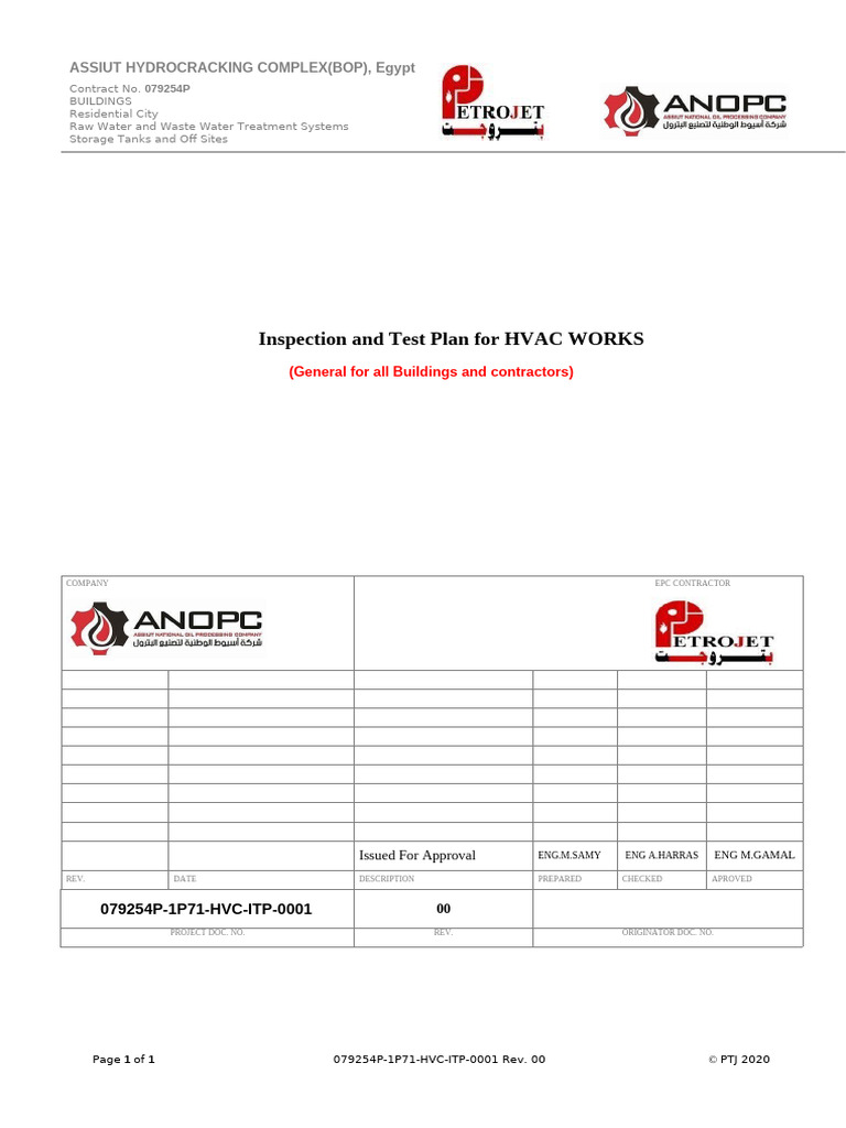 HVC Itp | PDF | Duct (Flow) | Building Technology
