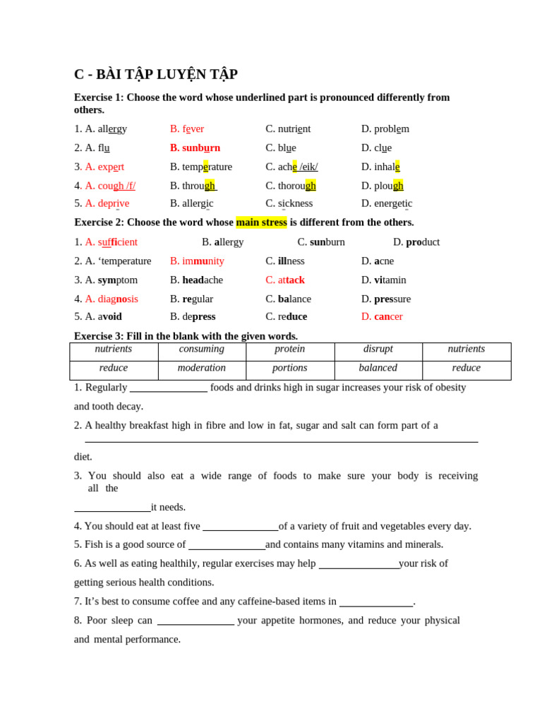 Unit 2 Practice | PDF | Organic Foods | Foods