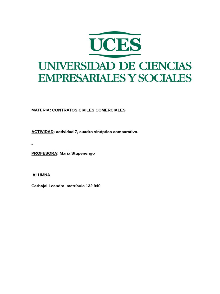 Carbajal Leandra Contratos Act7 | PDF | Business | Daños y perjuicios