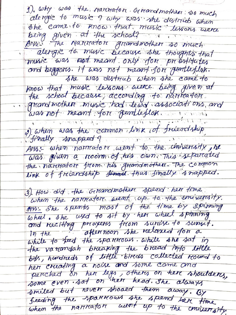 Note in English For Keeping Quiet and Last Lesson | PDF