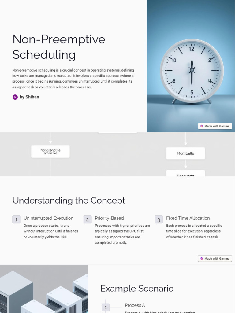 Non Preemptive Scheduling | PDF