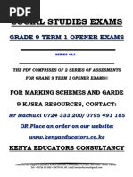 Grade 9 Mathematics Term 1 2025 Opener Exam | PDF | Area | Elementary ...