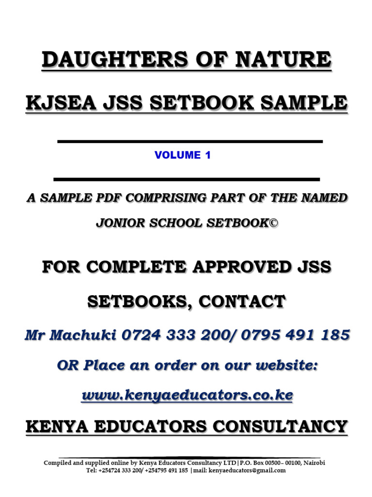 KJSEA Daughters of Nature Sample Guide | PDF
