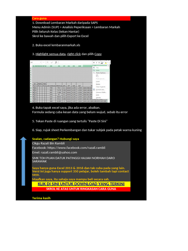Tapak Perkembangan Murid | PDF