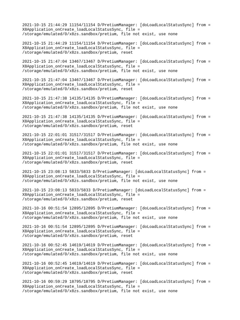 Com x8zs Sandbox Log | PDF