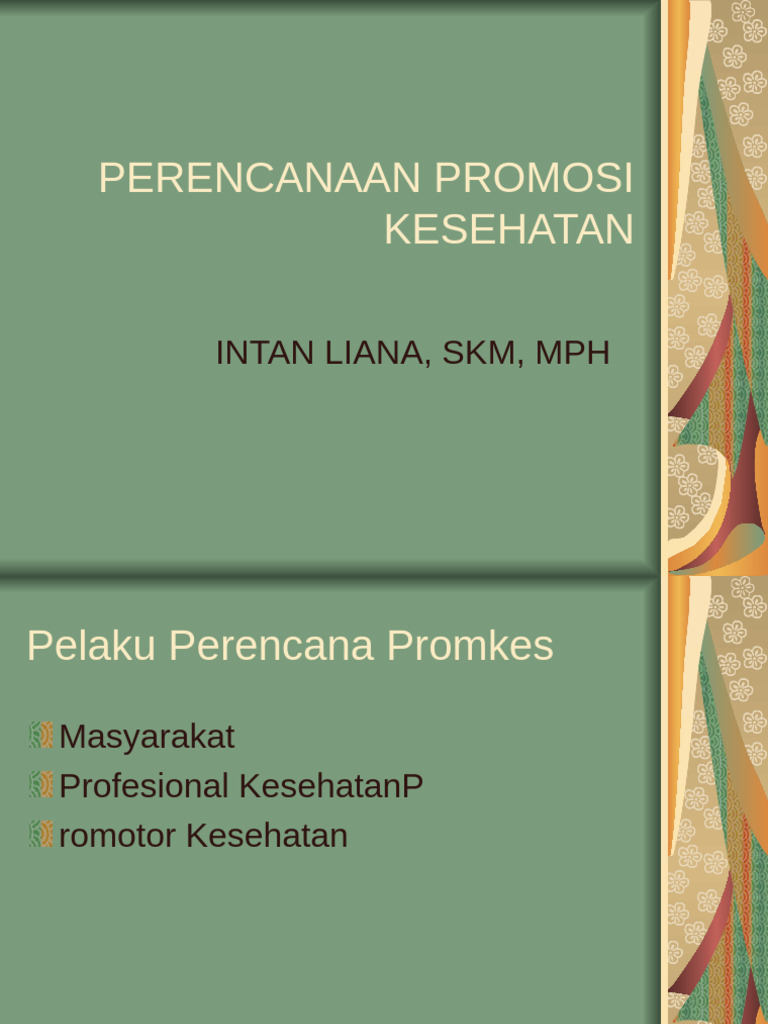 Perencanaan Promkes | PDF