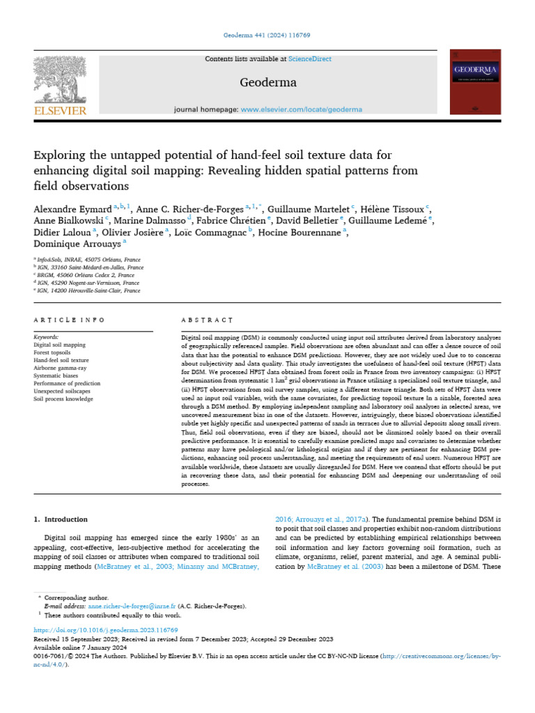 Soil Prediction From Hand-Feel Soil Texture Data | PDF | Dependent And ...