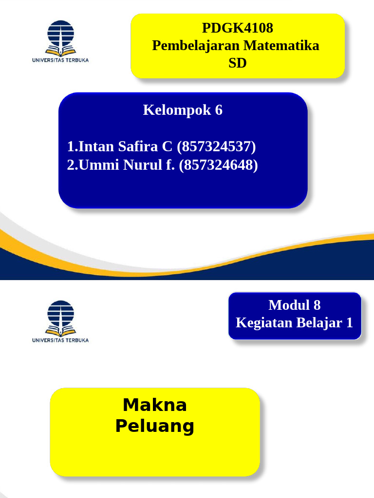 Peluang Matematika SD | PDF
