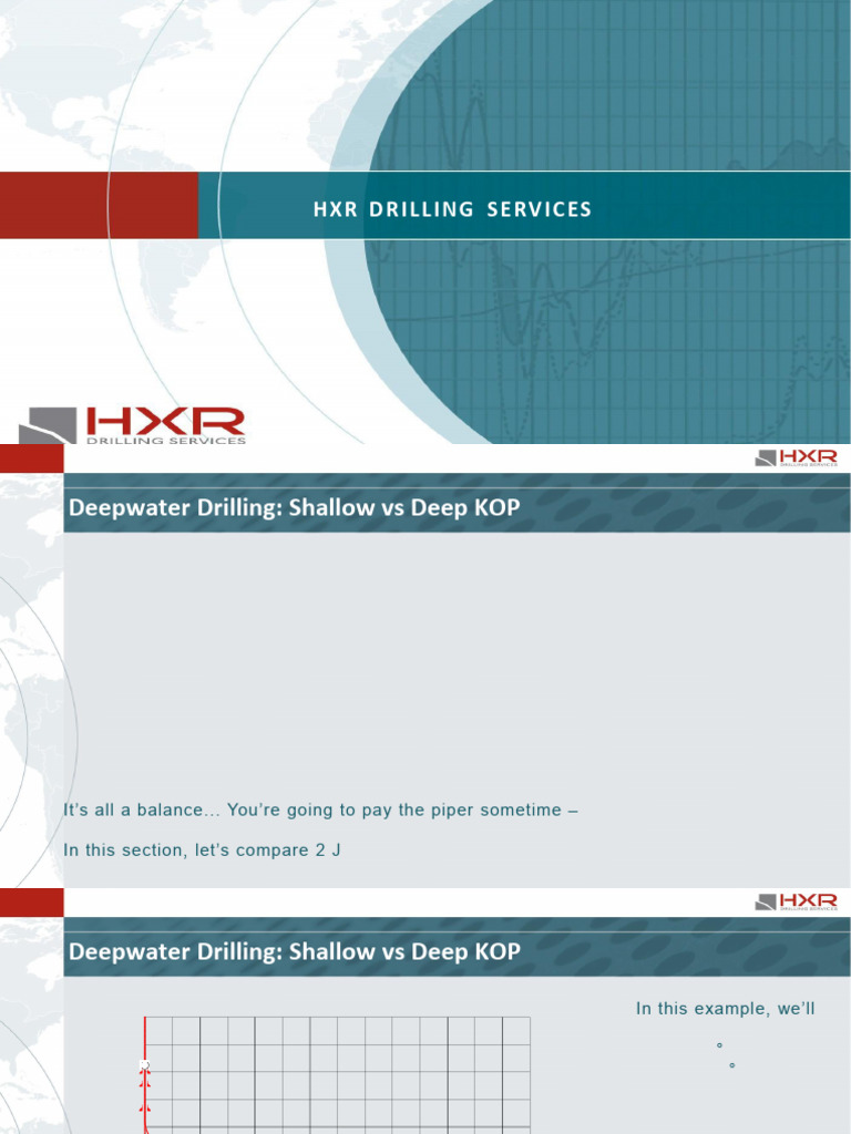 Deepwater Drilling - Shallow Vs Deep KOP | PDF
