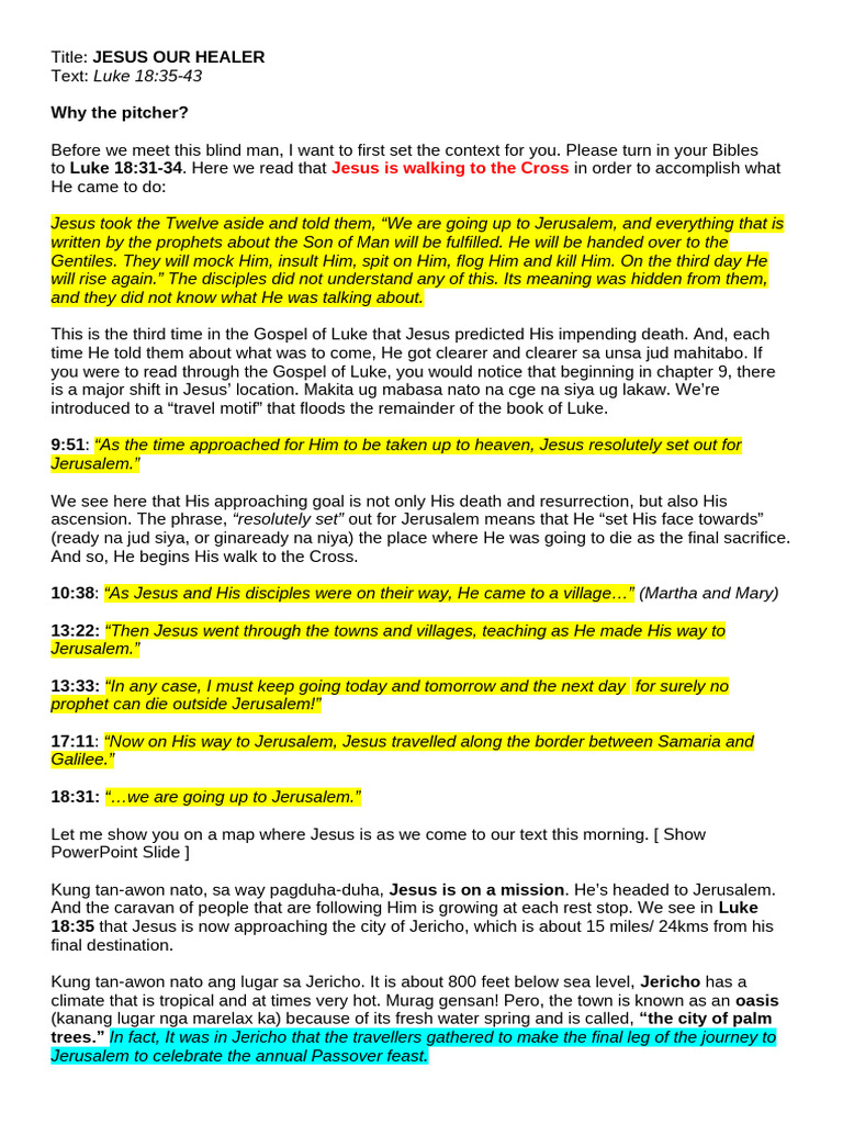 JESUS Our HEALER | PDF | Jesus | Messiah