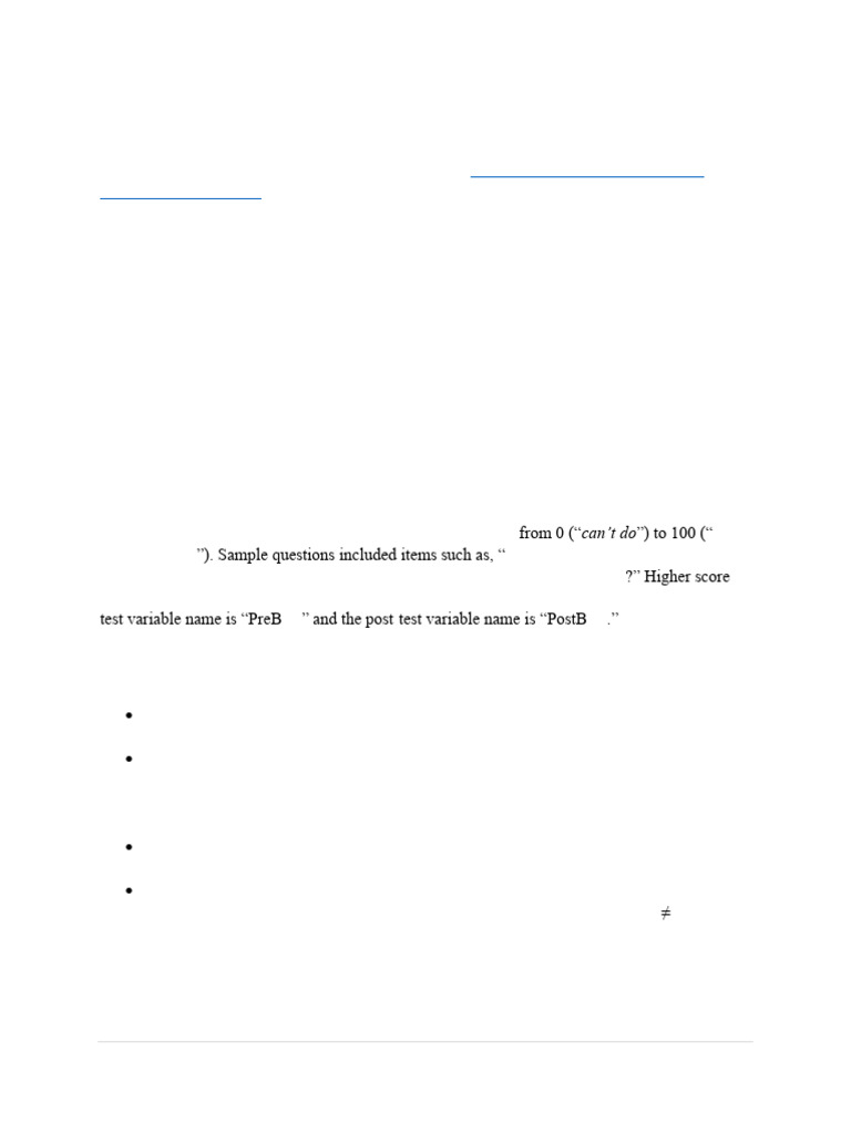 Paired Samples t-Test in JASP Guide | PDF | Student's T Test | P Value
