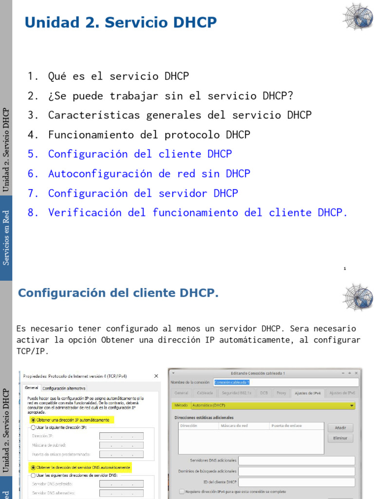 SR02 02 DHCP | PDF | Dirección IP | Protocolos de internet