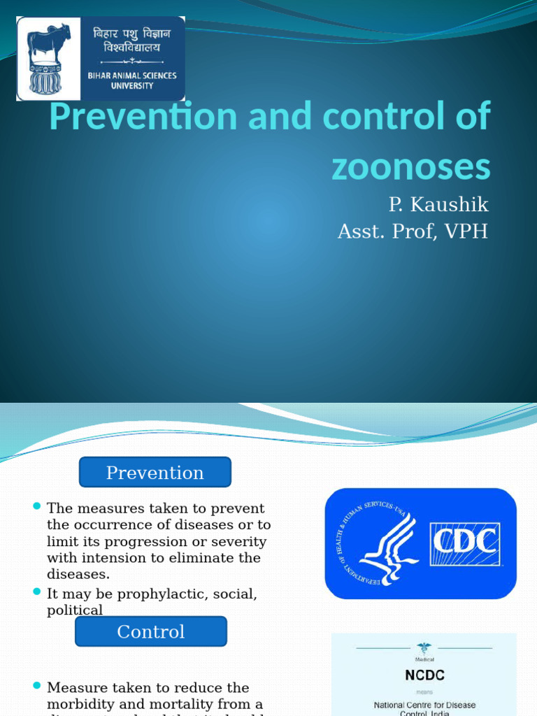 Prevention and Control of Zoonoses | PDF | Infection | Eradication Of Infectious Diseases