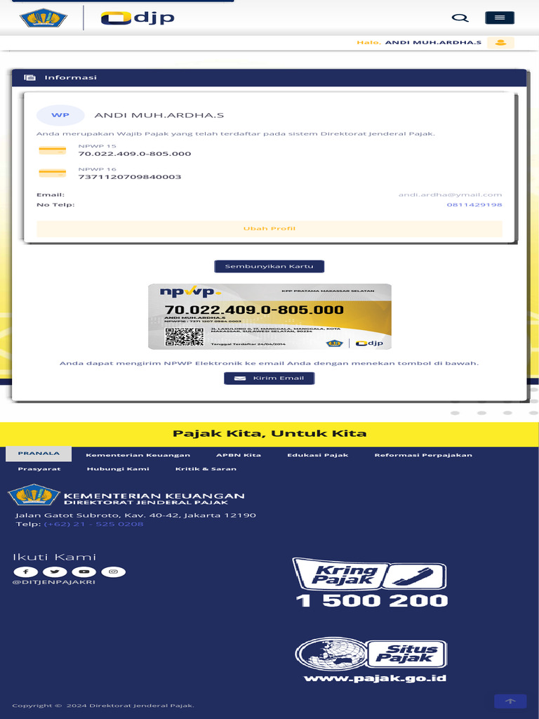 Informasi Direktorat Jenderal Pajak | PDF