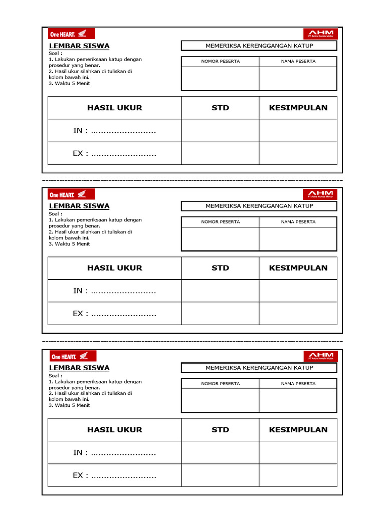Lembar Siswa Project Kelas X TSM | PDF