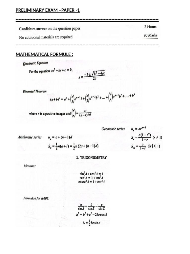Preliminary Exam - Paper - 1 (29 Nov 24) | PDF