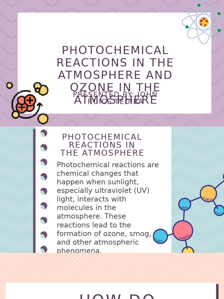 Ozone Formation and Photochemical Reactions | PDF | Ozone | Ozone Depletion