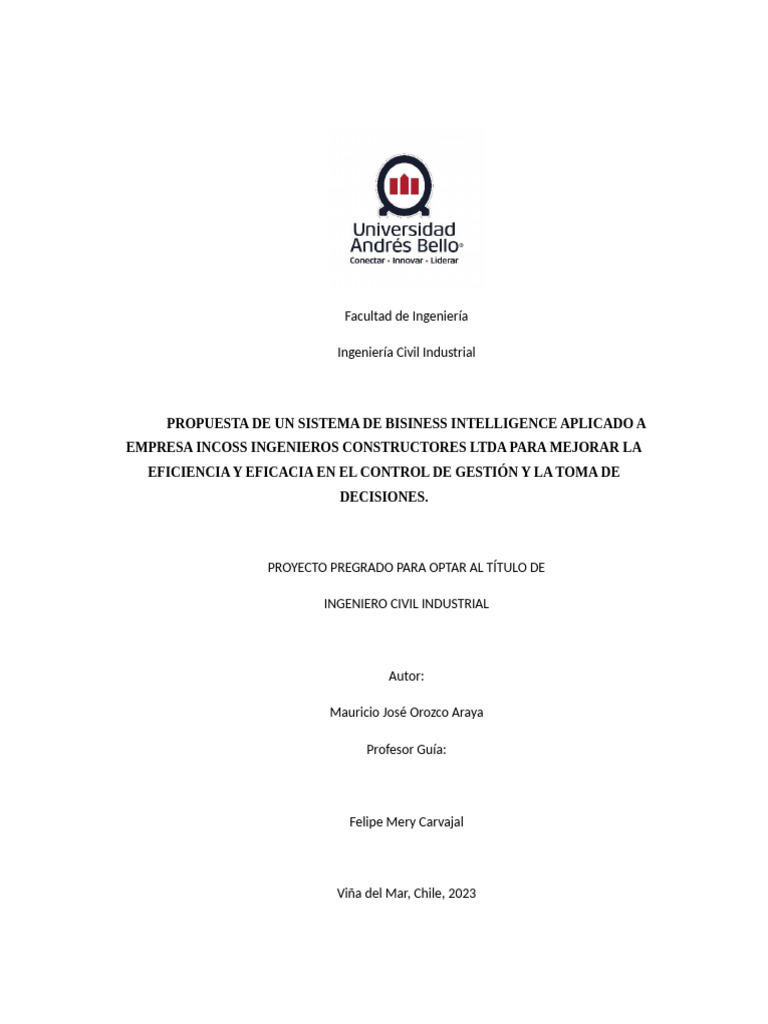 S1 Seminario de Titulo Mauricio Orozco | PDF | Toma de decisiones | Business