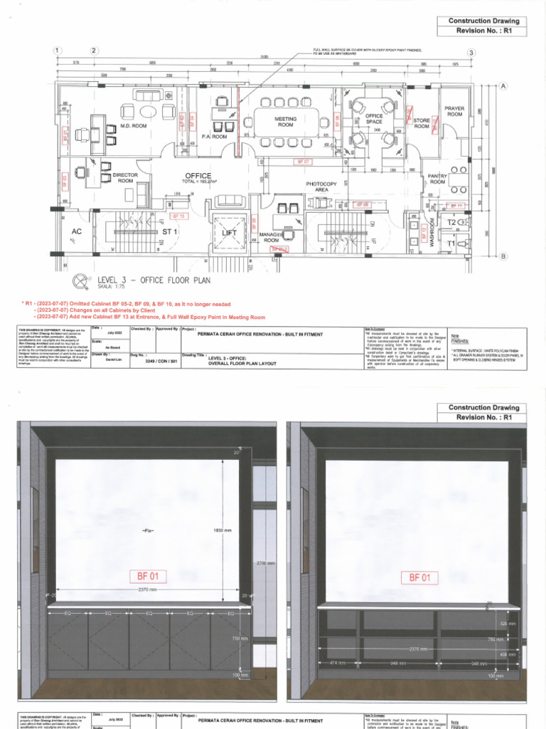 Drawings - NEw Office (Kajang) | PDF