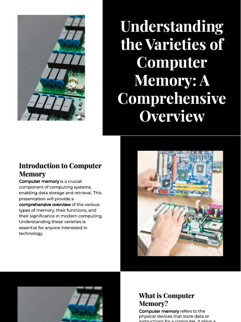 Slidesgo Understanding The Varieties of Computer Memory A Comprehensive ... Slidesgo Understanding The Varieties of Computer Memory A Comprehensive ...