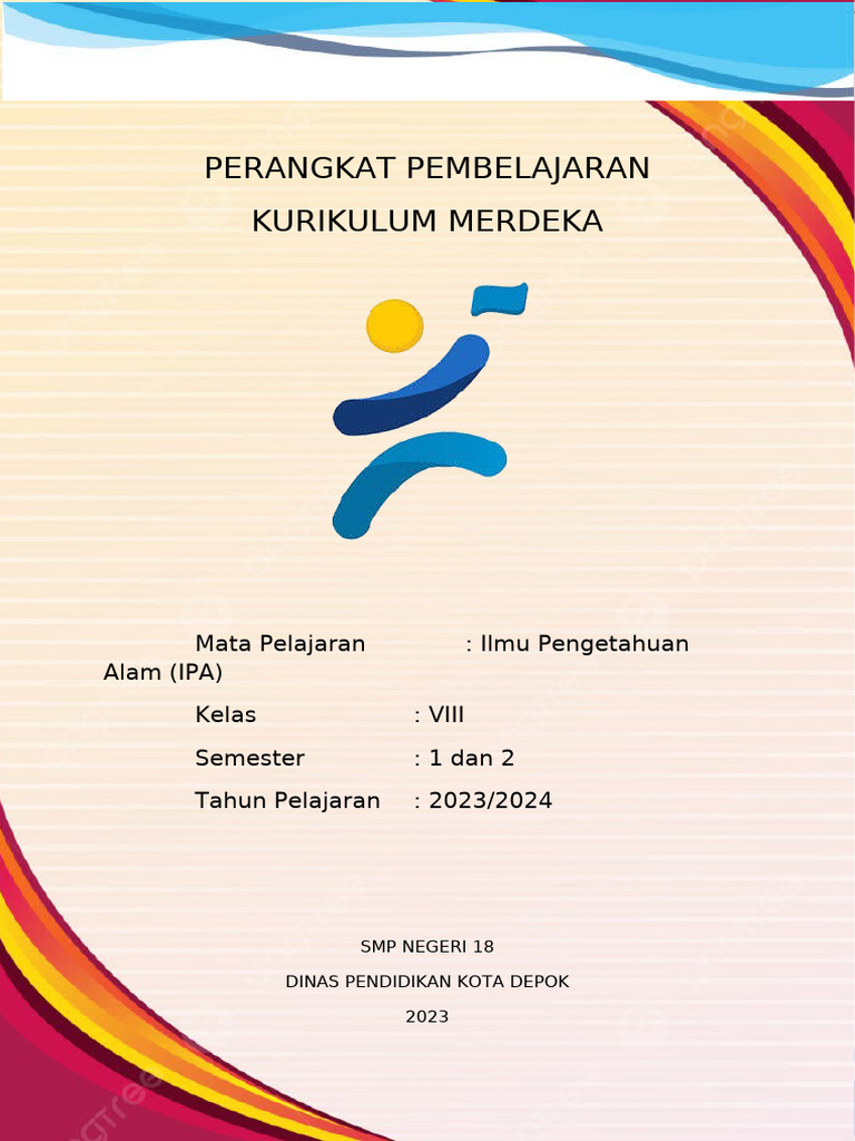 Sampul Perangkat Pembelajaran Kurikulum Merdeka | PDF