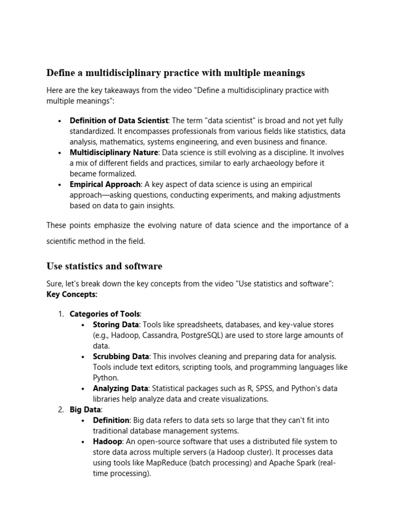 Ba Data Science Foundations Pdf Databases No Sql