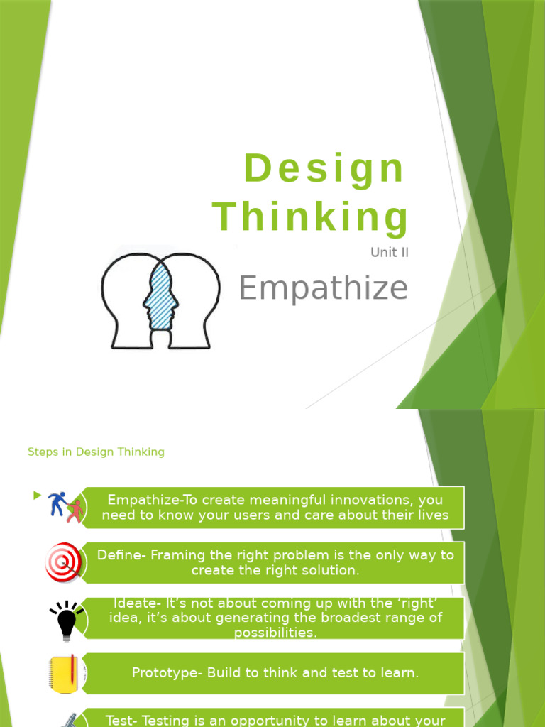 Unit 2 | PDF | Empathy | Design Thinking