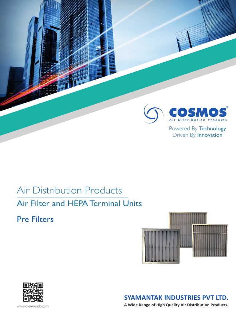 COSMOS HVAC ADP FTR 01 Pre Filters CD | PDF | Air Pollution | Filtration