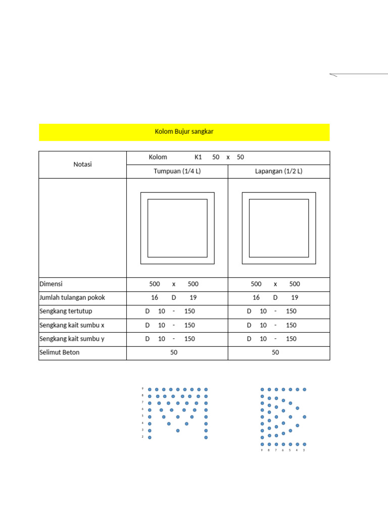 Detail Besi Balok, Kolom Master | PDF