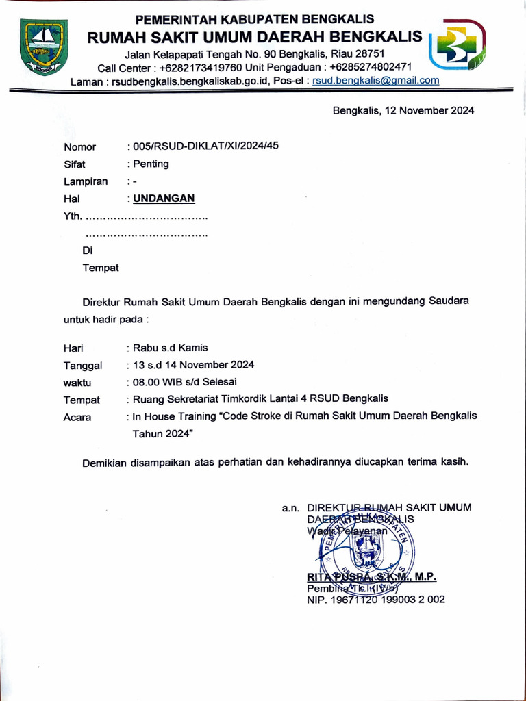 Undangan IHT Code Stroke | PDF