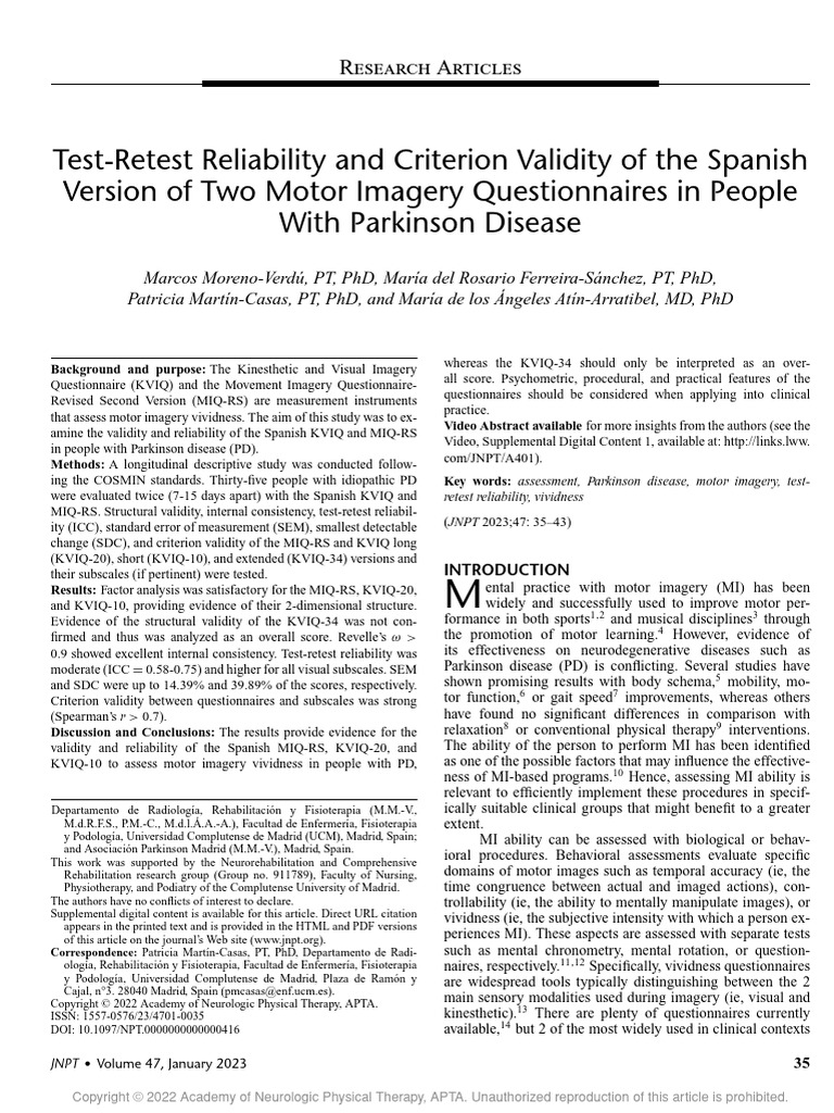 Test Retest Reliability and Criterion Validity Of.5 | PDF | Validity ...
