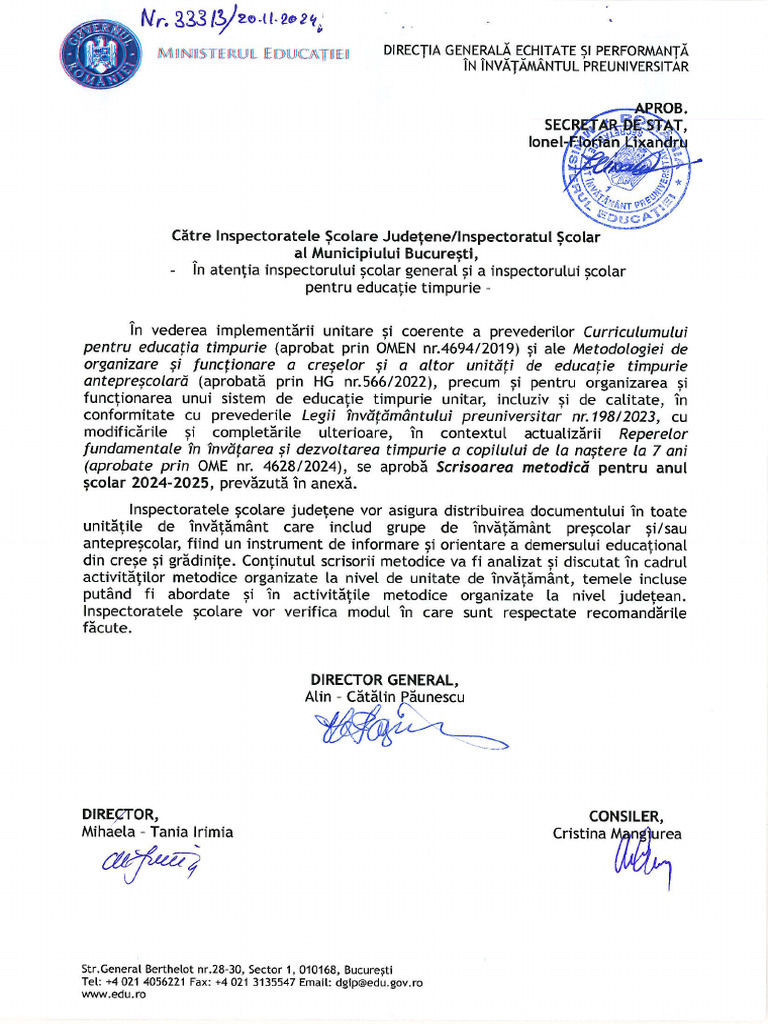 Scrisoarea Metodică 2024 - 241122 - 154013 | PDF