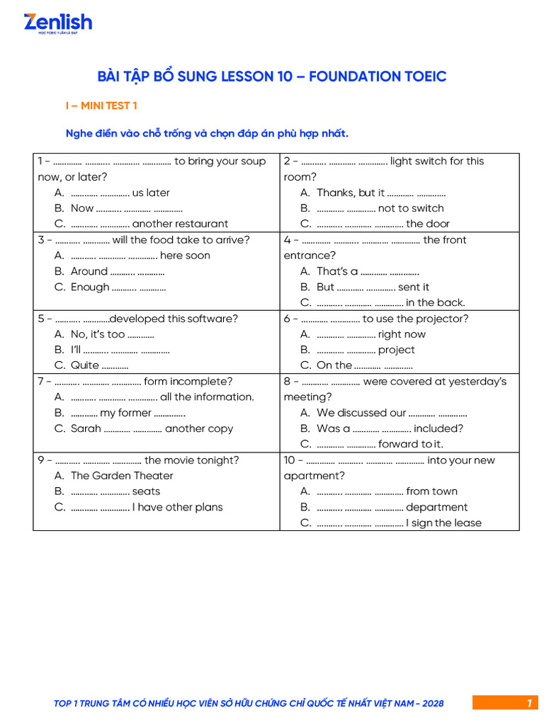 BT B Sung Lesson 10 | PDF
