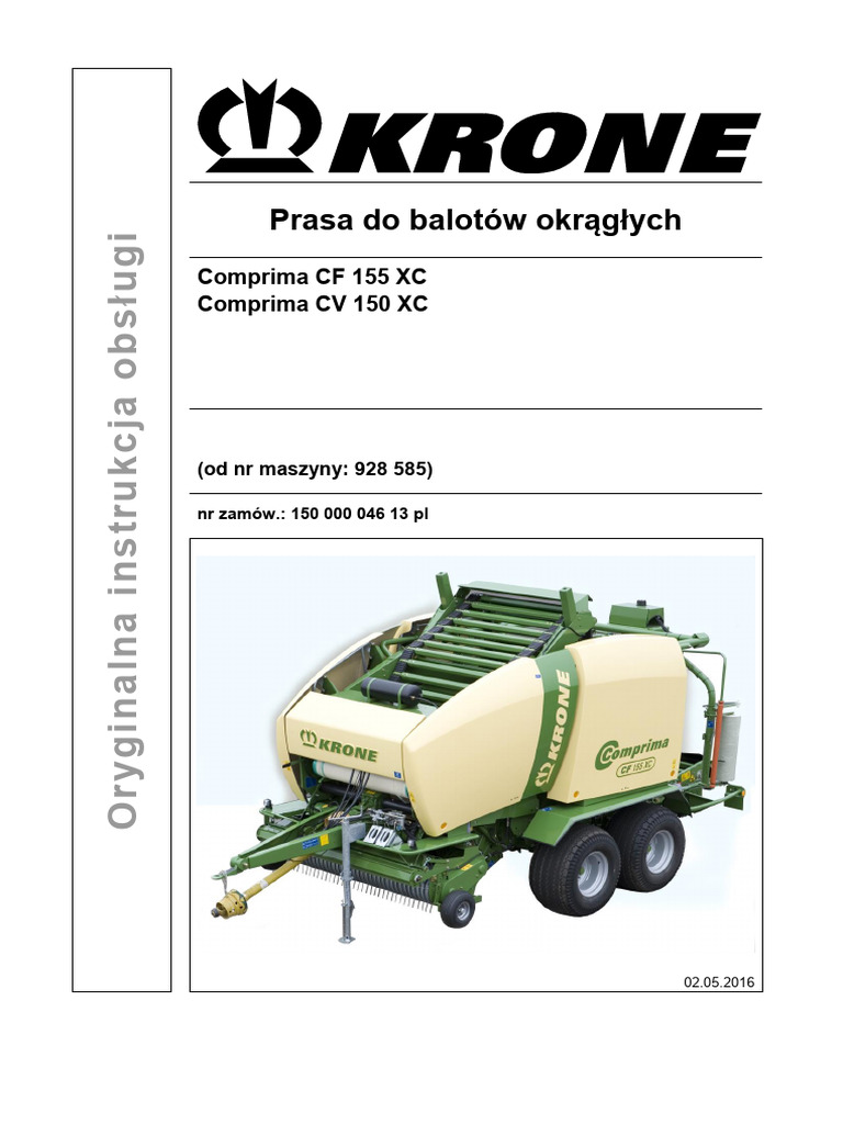 Instrukcja Comprima CF155 XC CV 150 XC | PDF