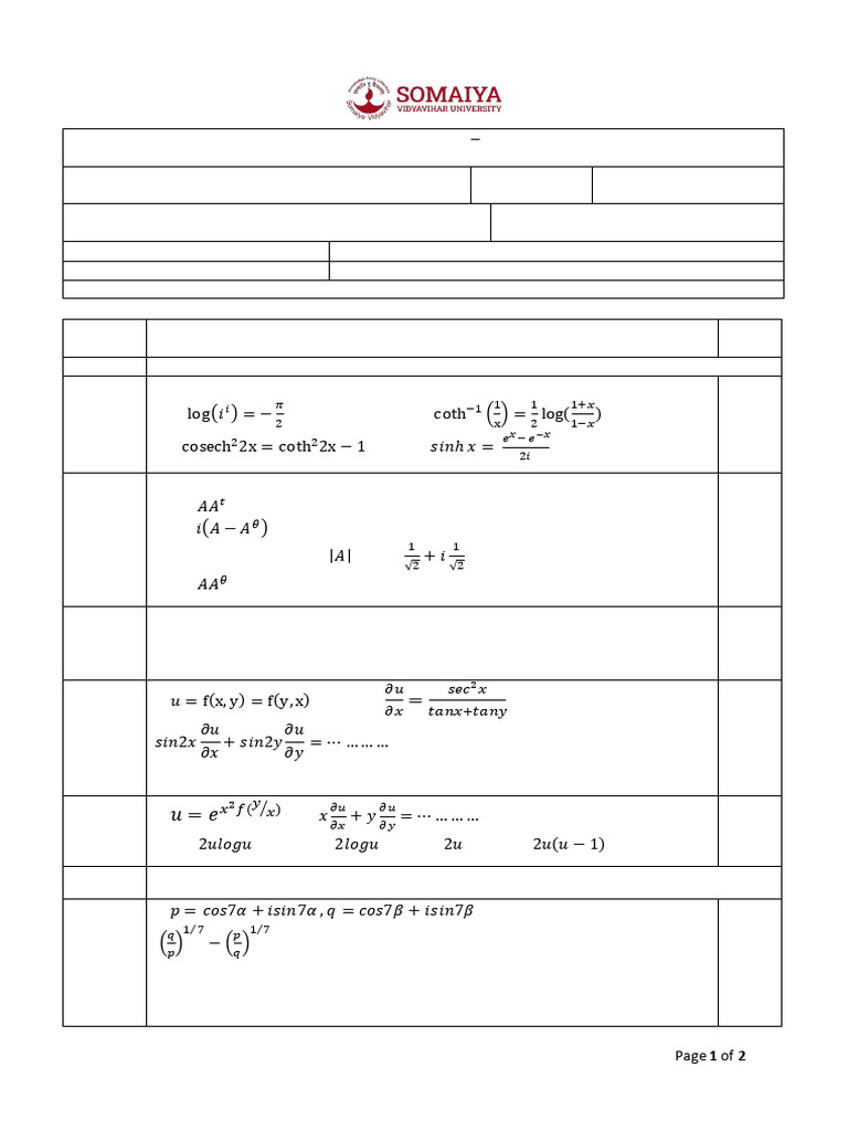 Applied Mathematics-I - 116U06C101 | PDF | Eigenvalues And Eigenvectors | Matrix Theory
