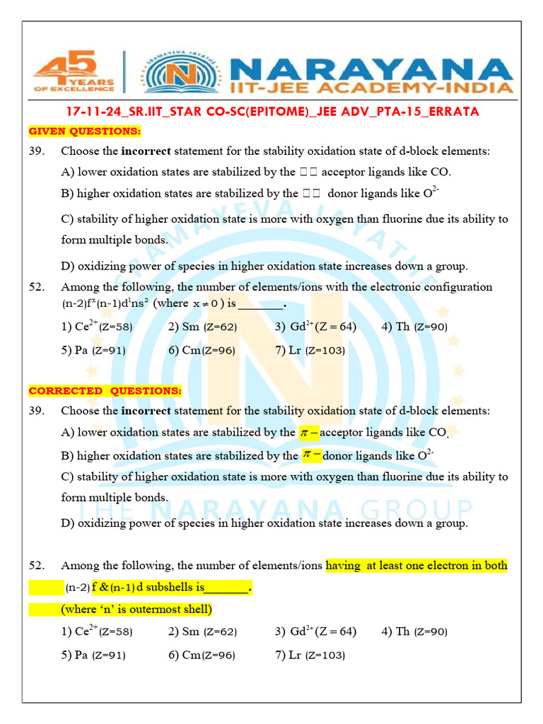17-10-24 - SR - Iit - Star Co-Sc (Model-A) - Jee Adv - 2020 (P-I) - Pta ...