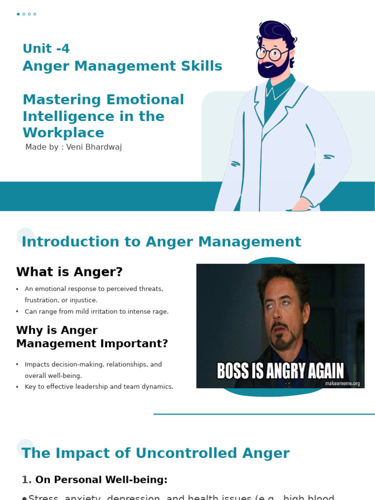 Anger Management Skills | PDF | Anger | Emotions