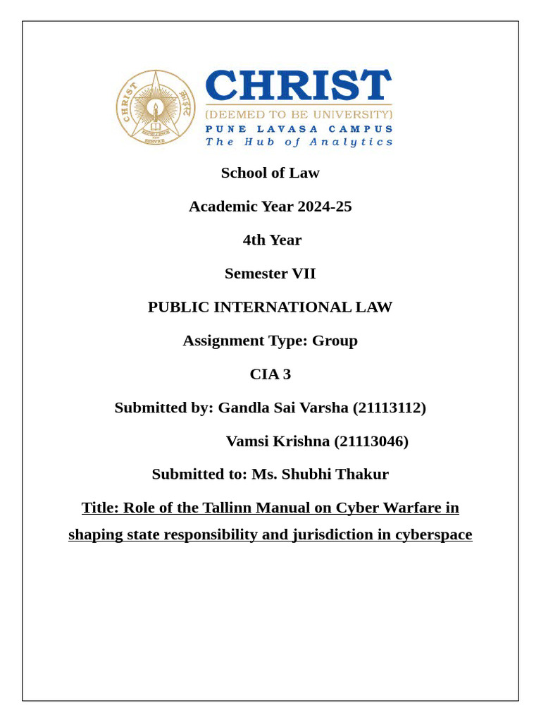 Vamsi Krishna & 21113122 - Gandla Sai Varsha PIL CIA 3 | PDF | Cyberwarfare | Security