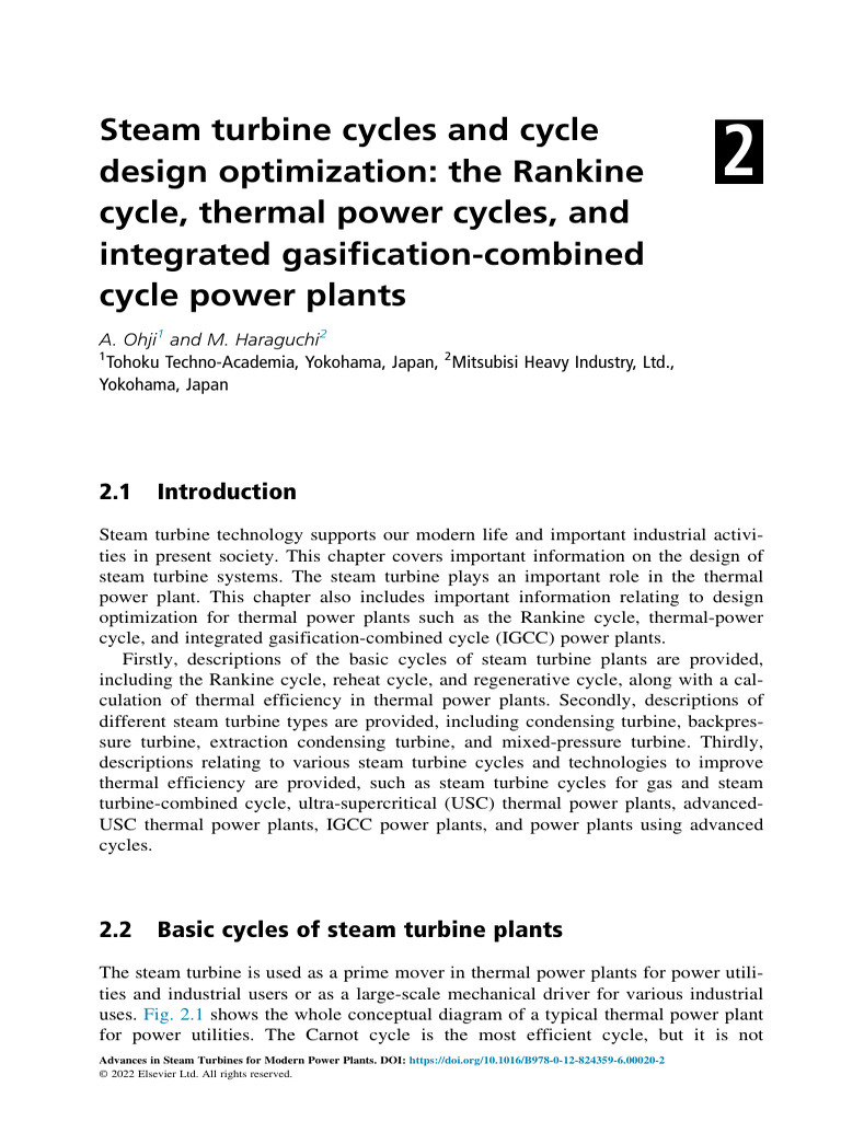 Steam Cycle Optimization in IGCC Plants | PDF | Steam | Boiler