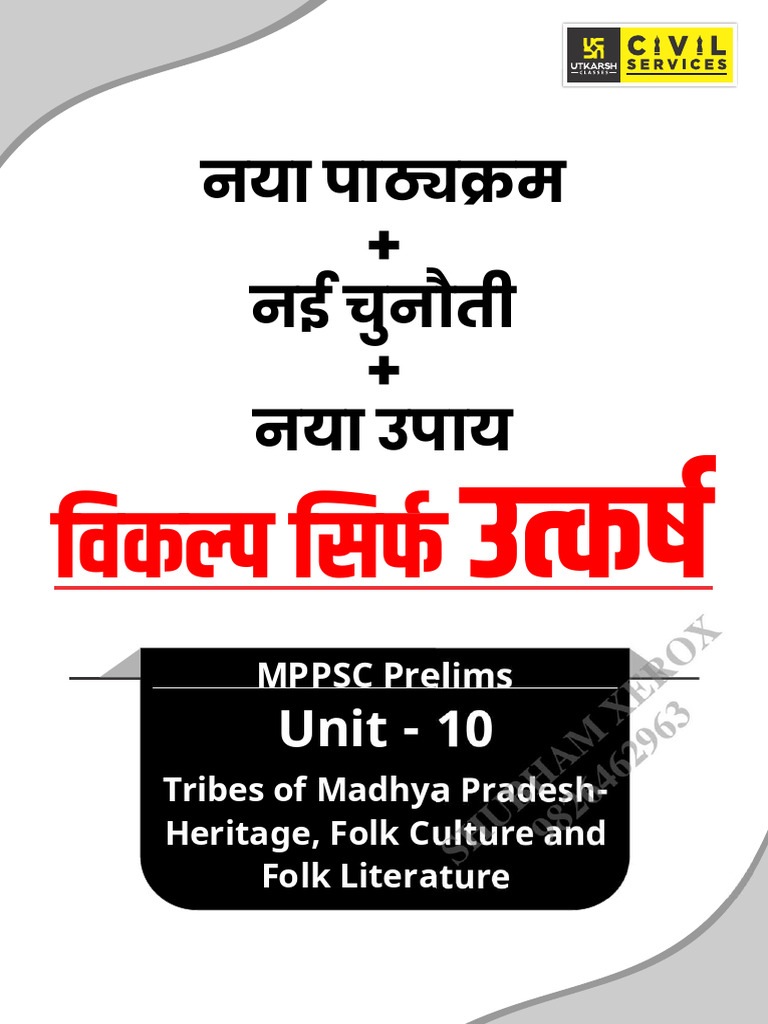 Tribes of Madhya Pradesh Overview | PDF