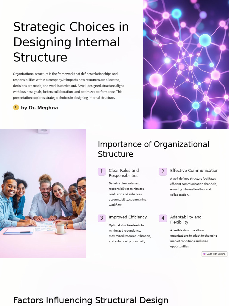 Strategic Choices in Organizational Structure | PDF | Decentralization ...