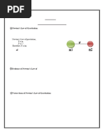 Class 11 Gravitation Formula Sheet | PDF | Newton's Law Of Universal ...